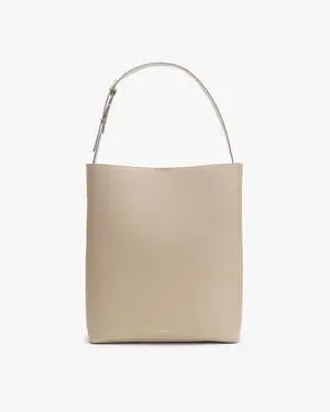 Cuyana Linea Leather Tote - Stone