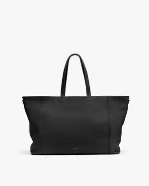 Cuyana Leather Overnighter Bag - Black