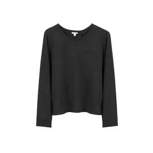 Cuyana French Terry Pleat-back Sweatshirt - Black