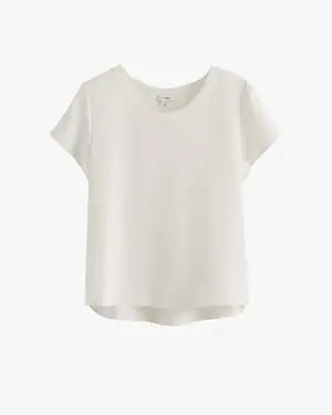 Cuyana Silk T-shirt - White