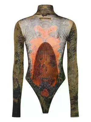 JEAN PAUL GAULTIER Graphic-print Bodysuit