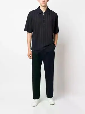Missoni Zig-zag Zip-up Polo Shirt