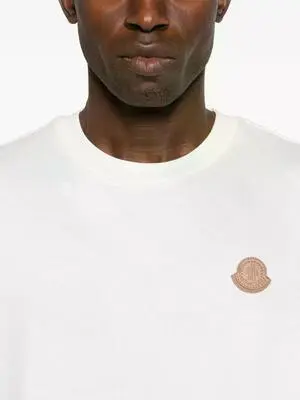 Moncler Logo-patch T-shirt - Neutrals