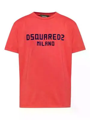 Dsquared2 Logo-print Cotton T-shirt - Red