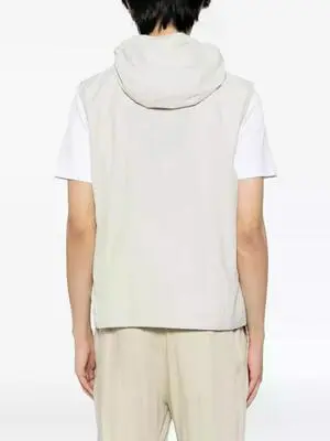 Eleventy Hooded Zip-front Gilet