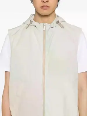 Eleventy Hooded Zip-front Gilet