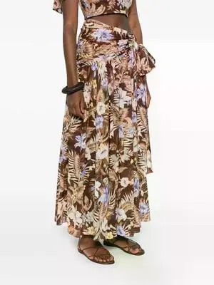 Zimmermann Coco Bow-detail Maxi Skirt