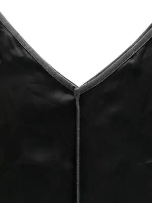 Hereu V-neckline Silk Shoulder Bag