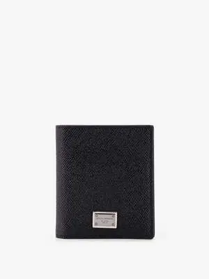 Dolce & Gabbana Leather Bifold Wallet - Black