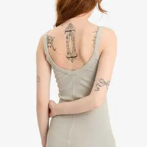 REPRESENT Initial Baby Rib Maxi Dress
