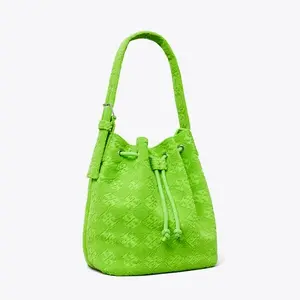 Tory Burch T Monogram Terry Oversized Bucket Bag