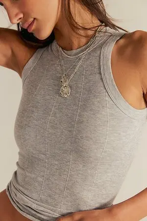 Free People So Soft Seamless Modal Tank - Heather Grey