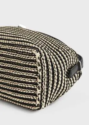TOTEME T-lock Woven-leather Top Handle