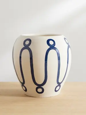 Themis Z Cycladic Printed Ceramic Vase