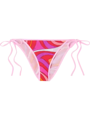 Emilio Pucci Marmo Printed Bikini Briefs - Fuchsia