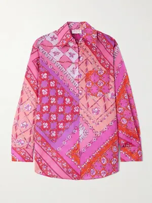 Emilio Pucci Festa Oversized Printed Cotton-voile Shirt