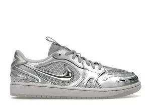 JORDAN 1 Low Method Of Make V3 Sneakers - Neutral Grey/white/metallic Silver