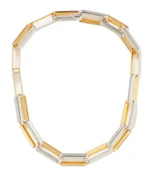 JIL SANDER Two-tone Link Necklace - Gold