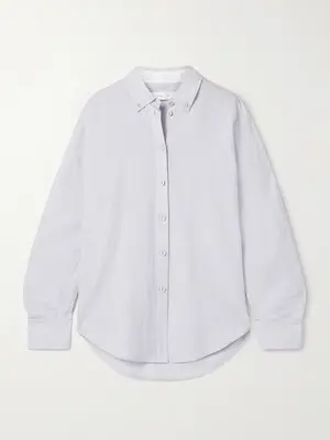 Proenza Schouler White Label Caroline Striped Oxford Shirt - Blue