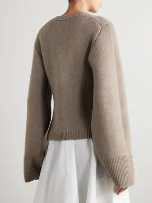 Khaite Scarlet Cashmere Cardigan - Brown