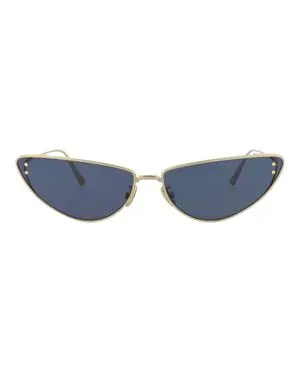 Dior Cat Eye Metal Sunglasses - Gold Gold Blue (cd40094u/63/10v)