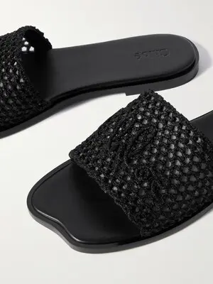 Chloé Flower Crocheted Slides