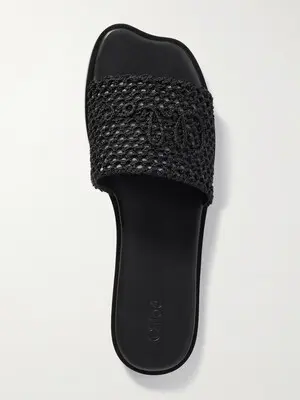 Chloé Flower Crocheted Slides