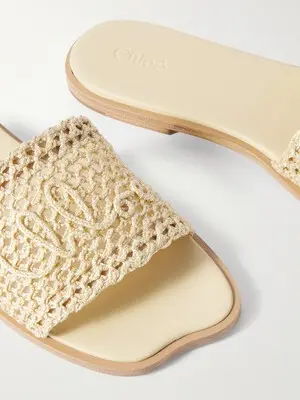Chloé Flower Crocheted Slides