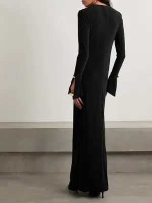 Brandon Maxwell The Sylvie Cutout Stretch-jersey Gown