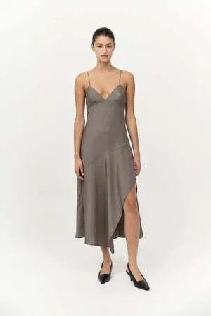 ST AGNI Asymmetric Slip Dress
