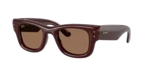 Ray-ban Wayfarer Puffer Sunglasses - Dark Brown