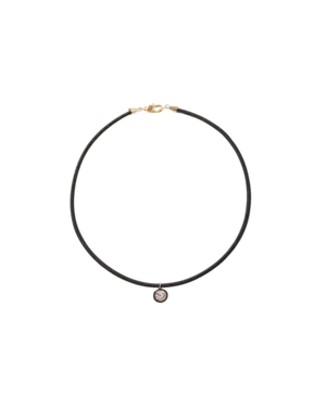 Veronica Beard Cord Pendant Necklace - Black