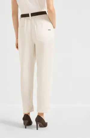 Brunello Cucinelli Baggy Trousers - White