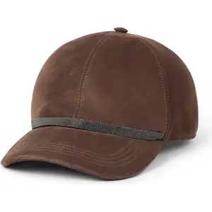 Brunello Cucinelli Baseball Cap With Monili - Ebony