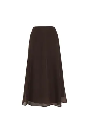 Brunello Cucinelli Circle Skirt - Cocoa