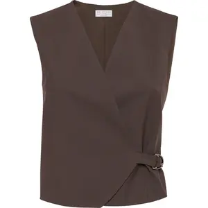 Brunello Cucinelli V Neck Vests For Women