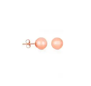 DONATELLO GIAN Sterling Silver Ball Studs Rose