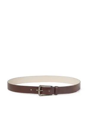 Brunello Cucinelli Carved Leather Belt - Cocoa