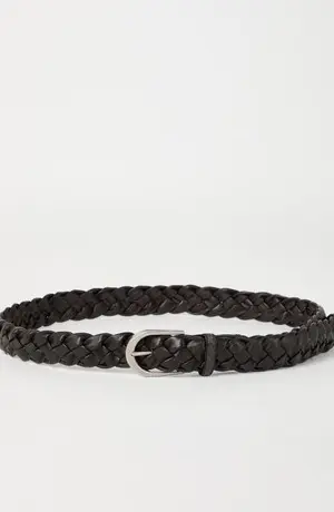 Brunello Cucinelli Nappa Leather Braided Belt