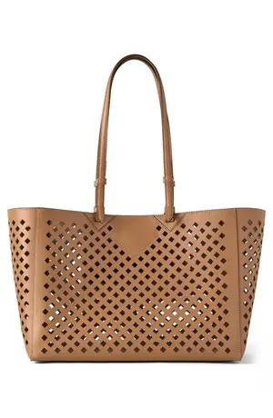 Mulberry Perforated Leather Tote - Toffee