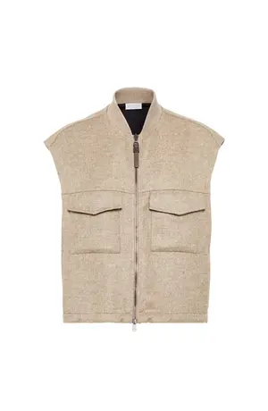 Brunello Cucinelli Zip Up Vests For Women
