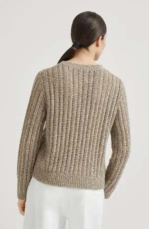 Brunello Cucinelli Rib Knit Sweater - Camel