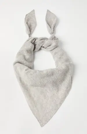 Brunello Cucinelli Scarf With Monili - Light Grey