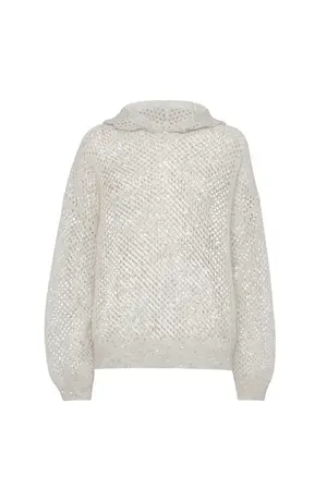 Brunello Cucinelli Mesh Knit Sweatshirt