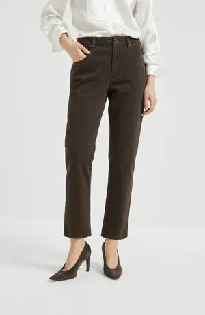 Brunello Cucinelli Straight Five-pocket Trousers - Chocolate