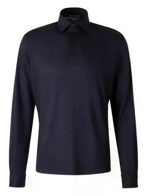Herno Long-sleeve Polo Shirt - Blue