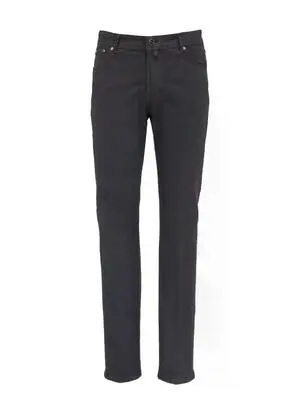 Kiton Logo-patch Jeans