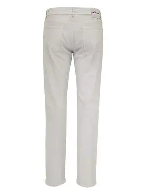 Kiton Logo-patch Jeans