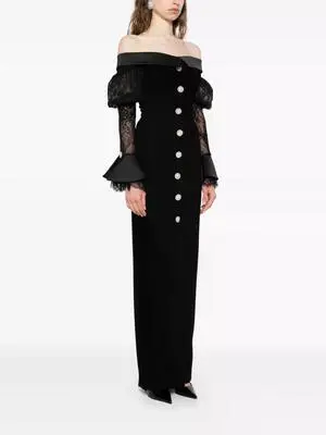 SILK LOVE & LACE Andrea Dress - Black
