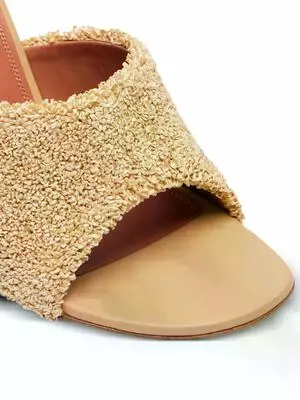 Amina Muaddi 90mm Taylor Sandals - Neutrals